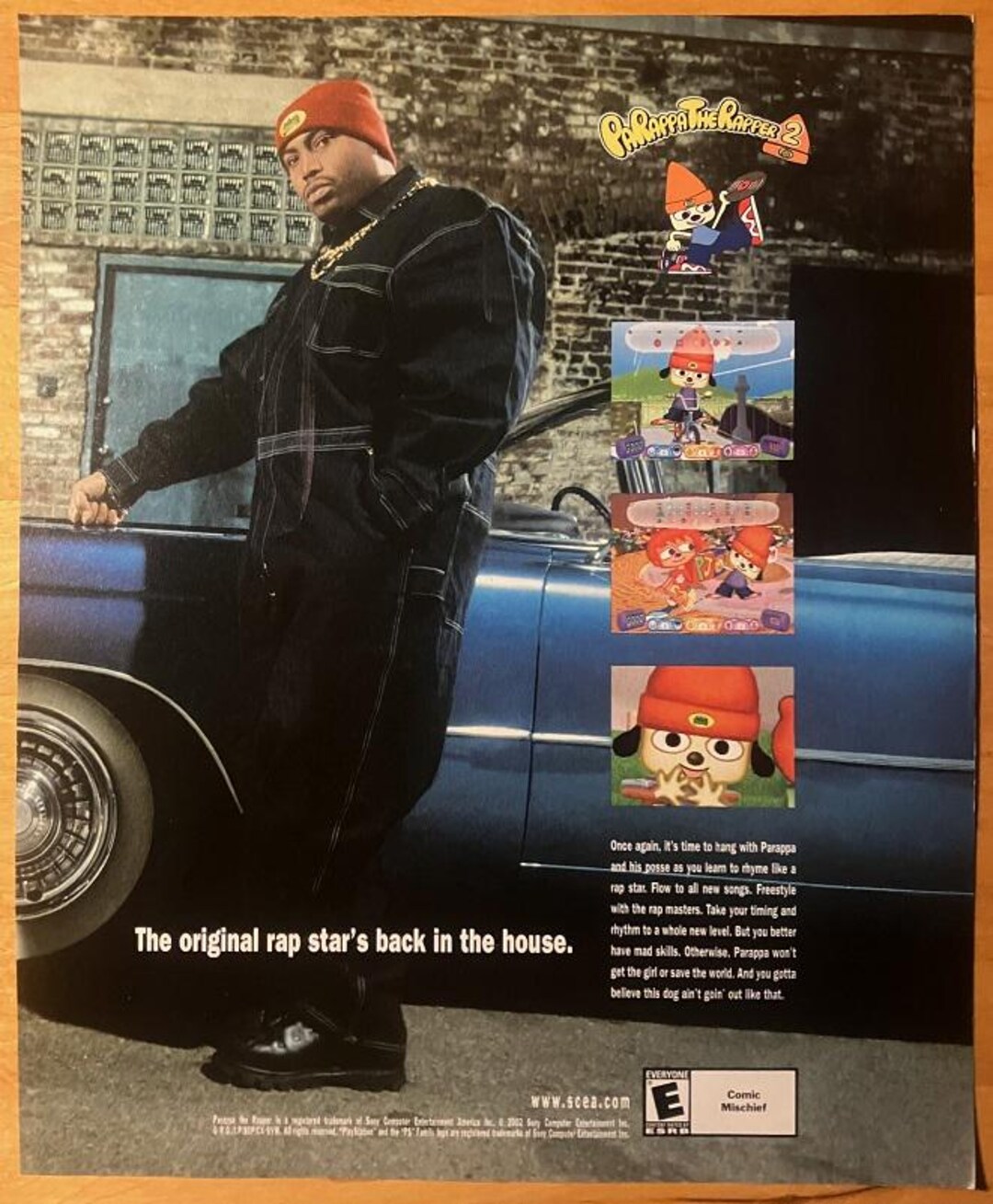 2002 Parappa the Rapper 2 PS2 Playstation 2 Vintage Print Ad/poster ...