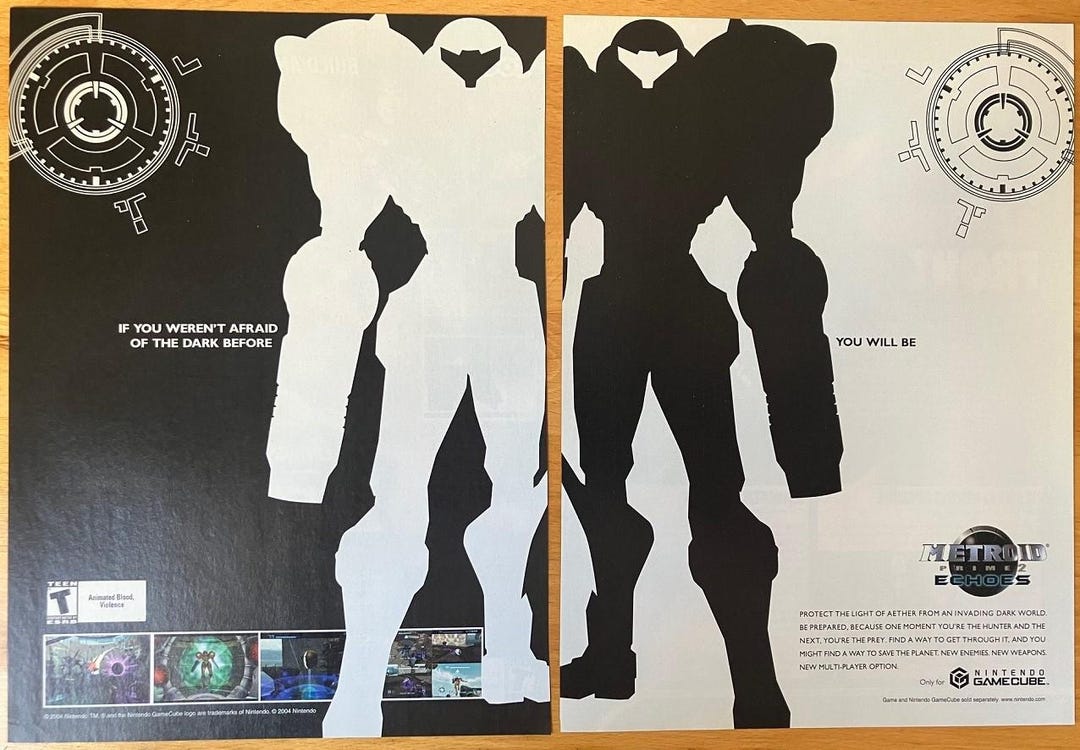 2004 Metroid Prime 2: Echoes Original Promo Ad Art Print Poster - Etsy