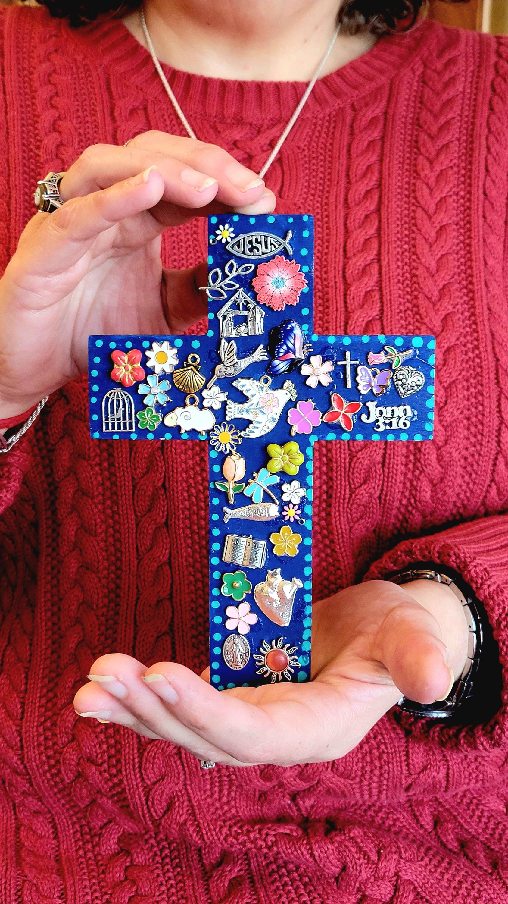 Cross Wall Decor, Christian Cross Wall Art, Catholic Cross Décor Made ...