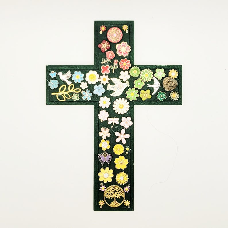 Cross Wall Decor, Christian Cross Wall Art, Catholic Cross Décor Made ...