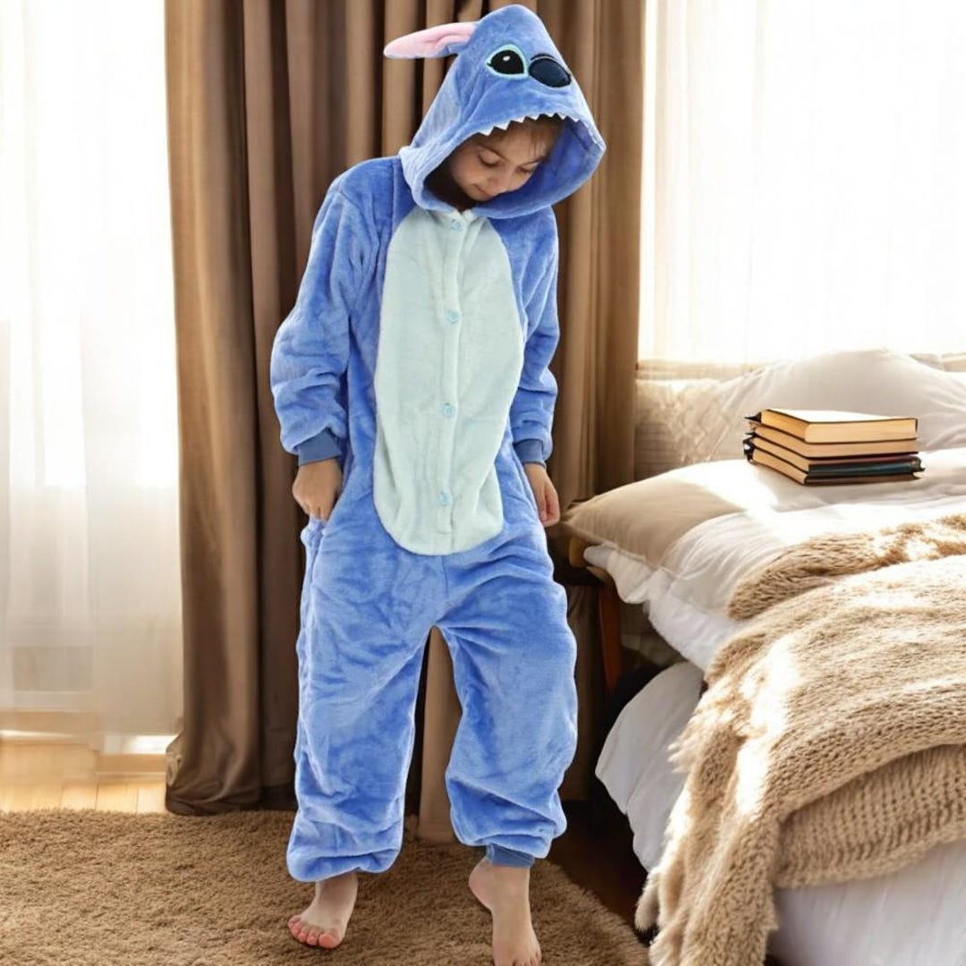 Christmas Disney Lilo & Stitch Pajamas for Kids, Cozy Onesies, Warm ...