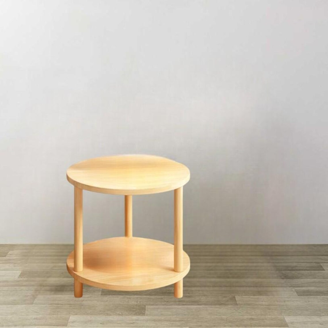 Compact and Modern 2-tier Wooden Side Table | Small Tea Table for ...