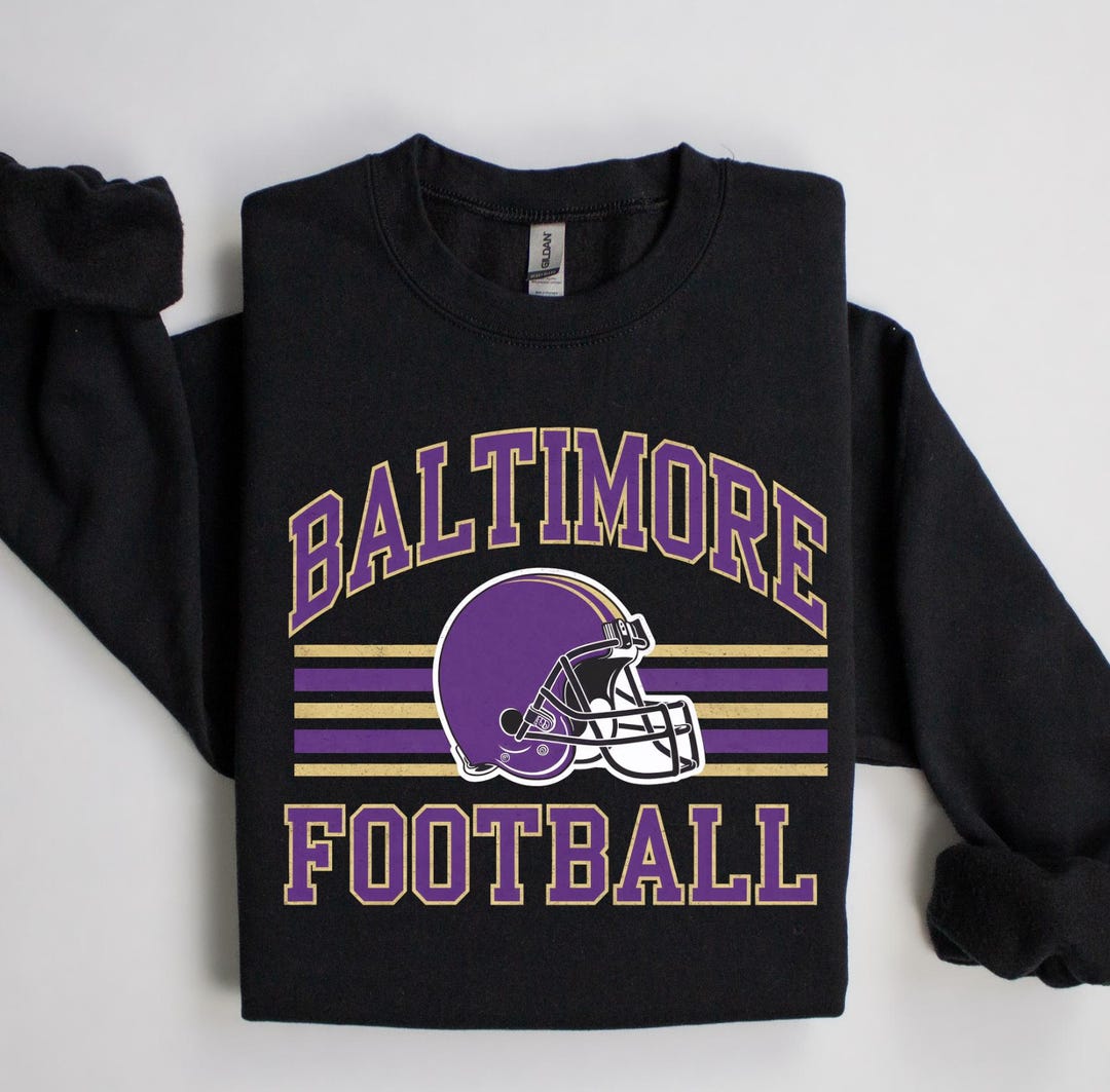 Vintage Baltimore Football Sweatshirt: Soft Unisex Crewneck - Etsy