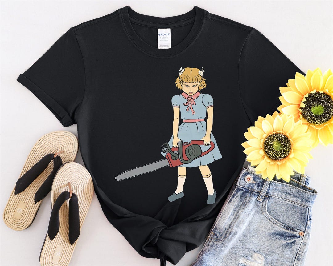 Chainsaw Girl Punk Goth Horror Graphic Vintage Tshirt Men Women ...