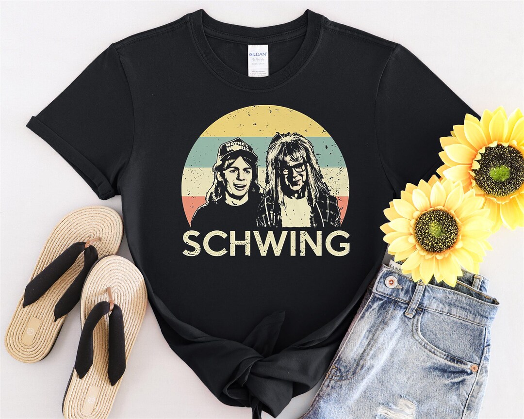 Wayne's World Schwing Vintage Tshirt Men Women Children Kids T-shirt ...