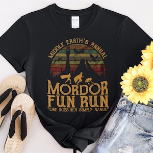 Middle Earth's Annual Mordor Fun Run One Does Tshirt Men Women Children ...