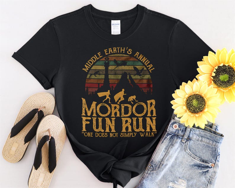 Middle Earth's Annual Mordor Fun Run One Does Tshirt Men Women Children ...
