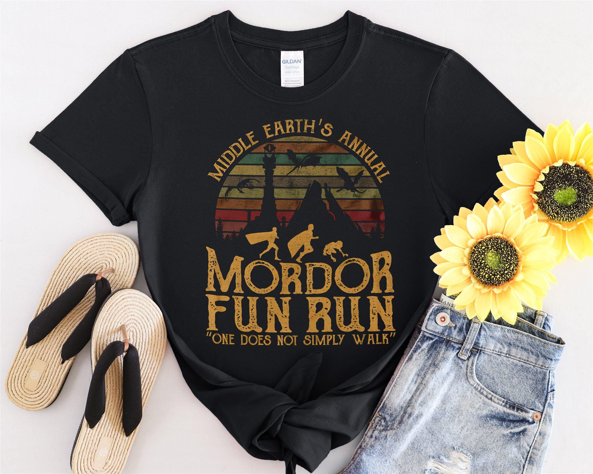 Middle Earth's Annual Mordor Fun Run One Does Tshirt Men Women Children ...