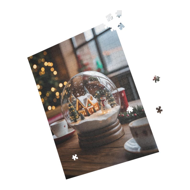 Christmas Snow Globe Puzzle - Etsy