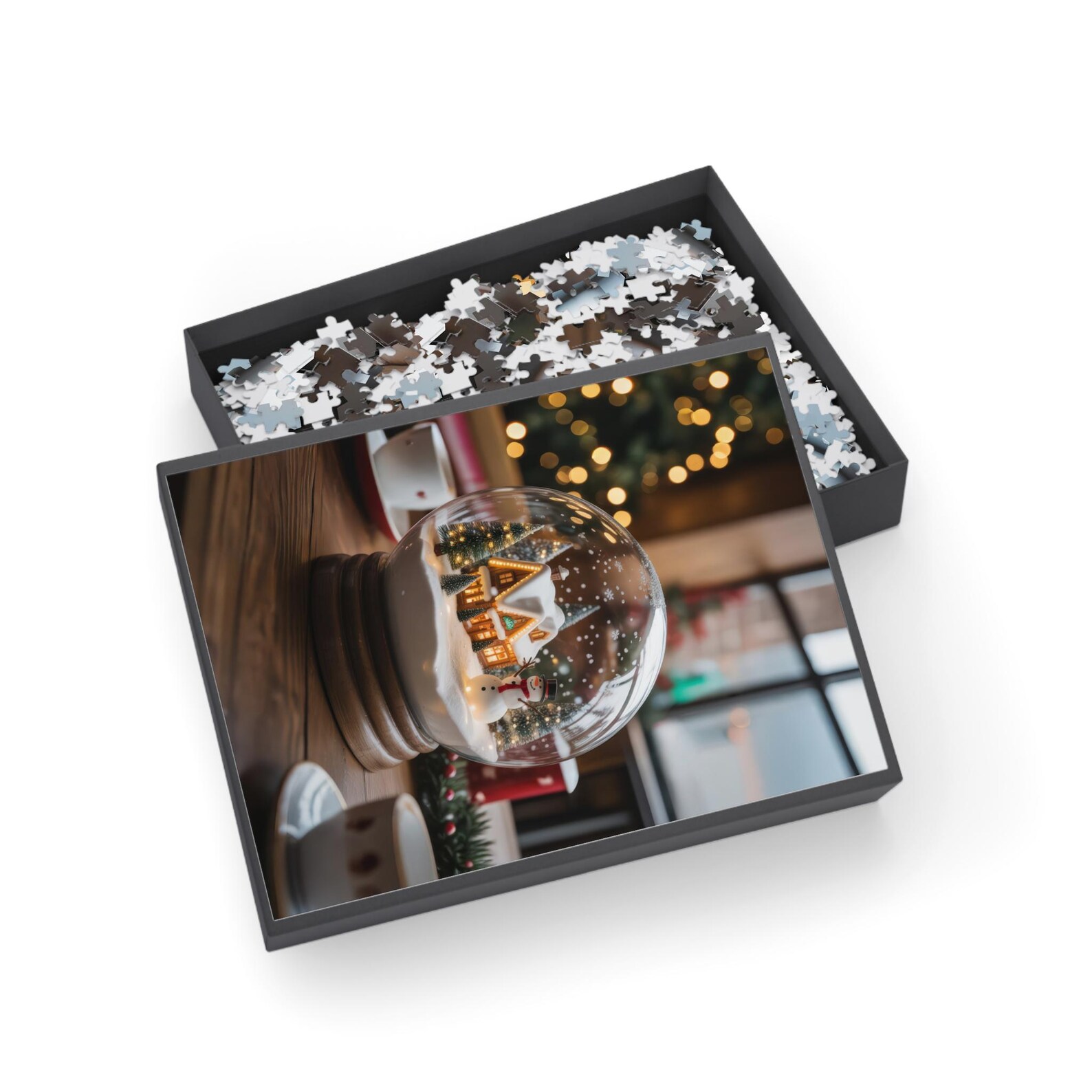 Christmas Snow Globe Puzzle - Etsy