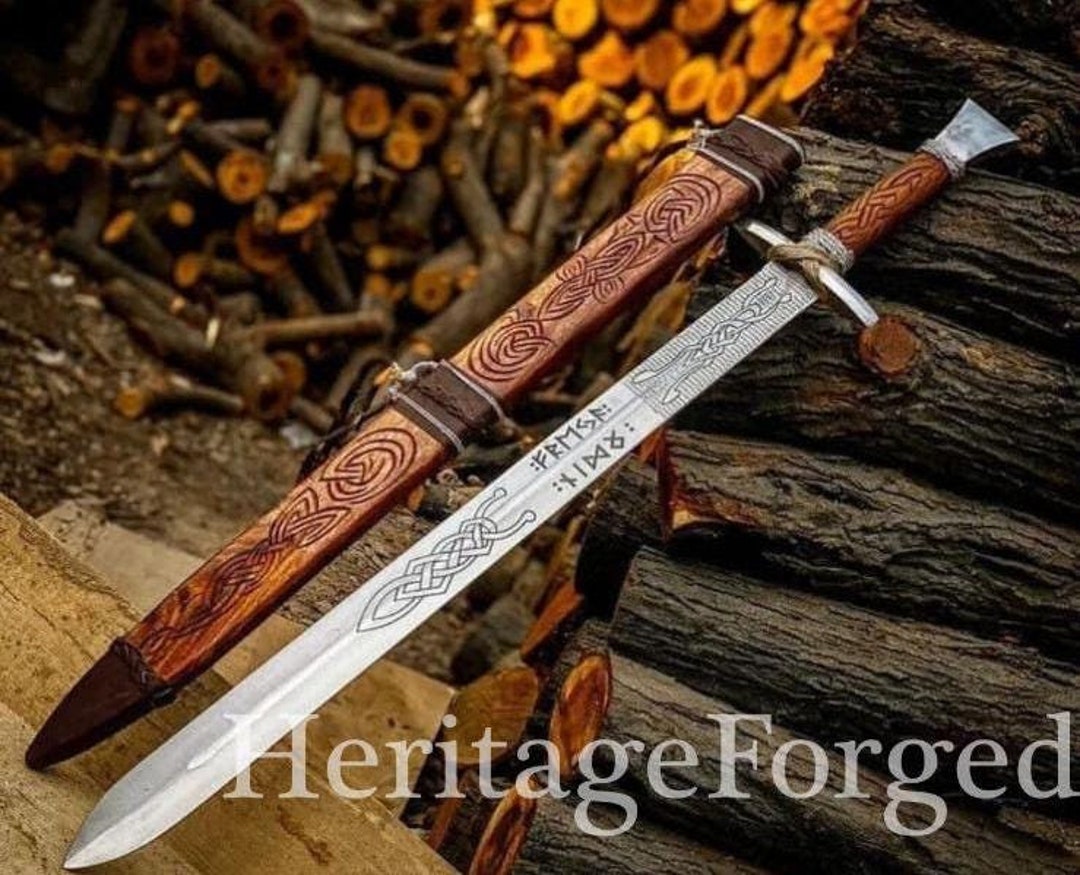 Hand Forged Custom Viking Sword, Medieval Viking Sword, Norse Sword ...