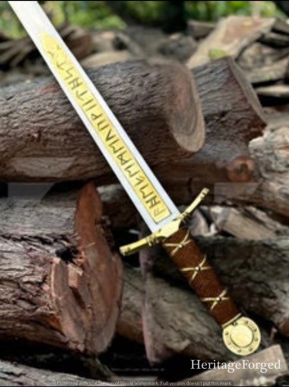 Handmade Medieval Swords Hand Forged Stainless Steel Viking Swords ...