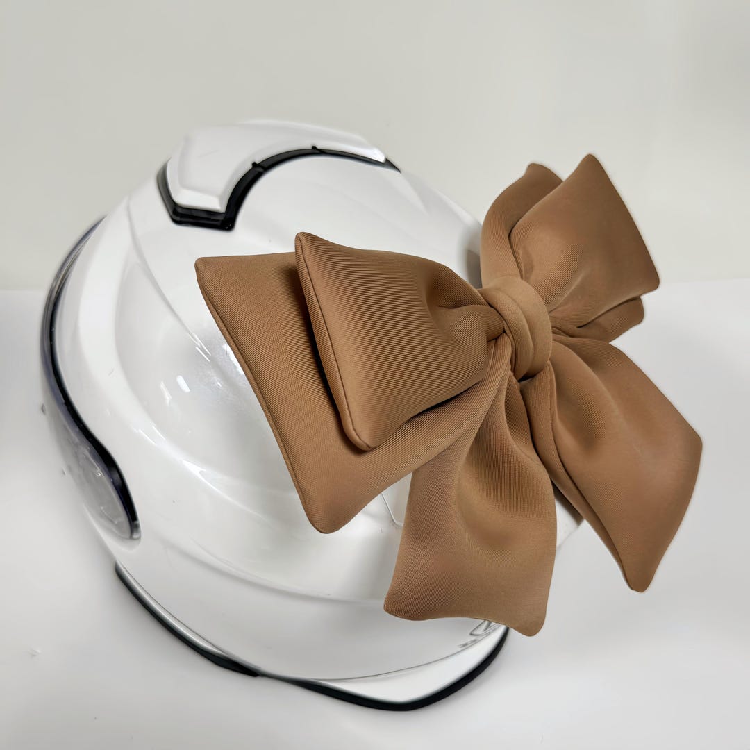 Kawaii Bows on Helmet,helmet Accessory,brown Bow Accessory,suitable for ...