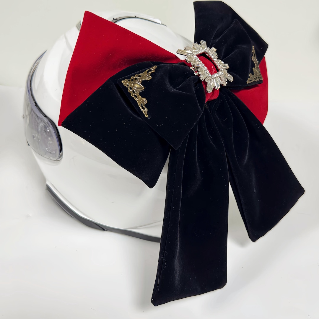 Luxurious Bling Helmet Bow on Helmet Motorcycle Helmet Accessory ...