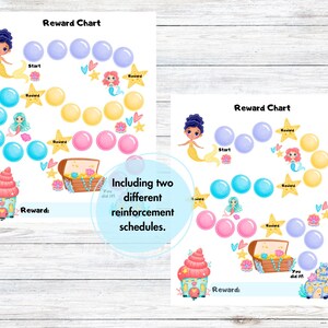 Mermaid Reward Chart L Reward Chart | Printable Behavior Chart | Chore ...