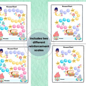 Mini Mermaid Reward Chart L Reward Chart | Printable Behavior Chart ...