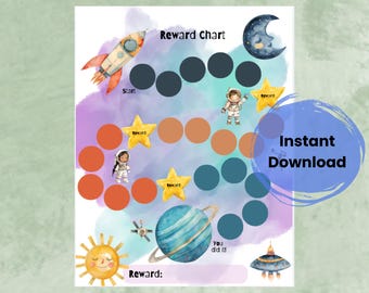 Mini Mermaid Reward Chart L Reward Chart | Printable Behavior Chart ...