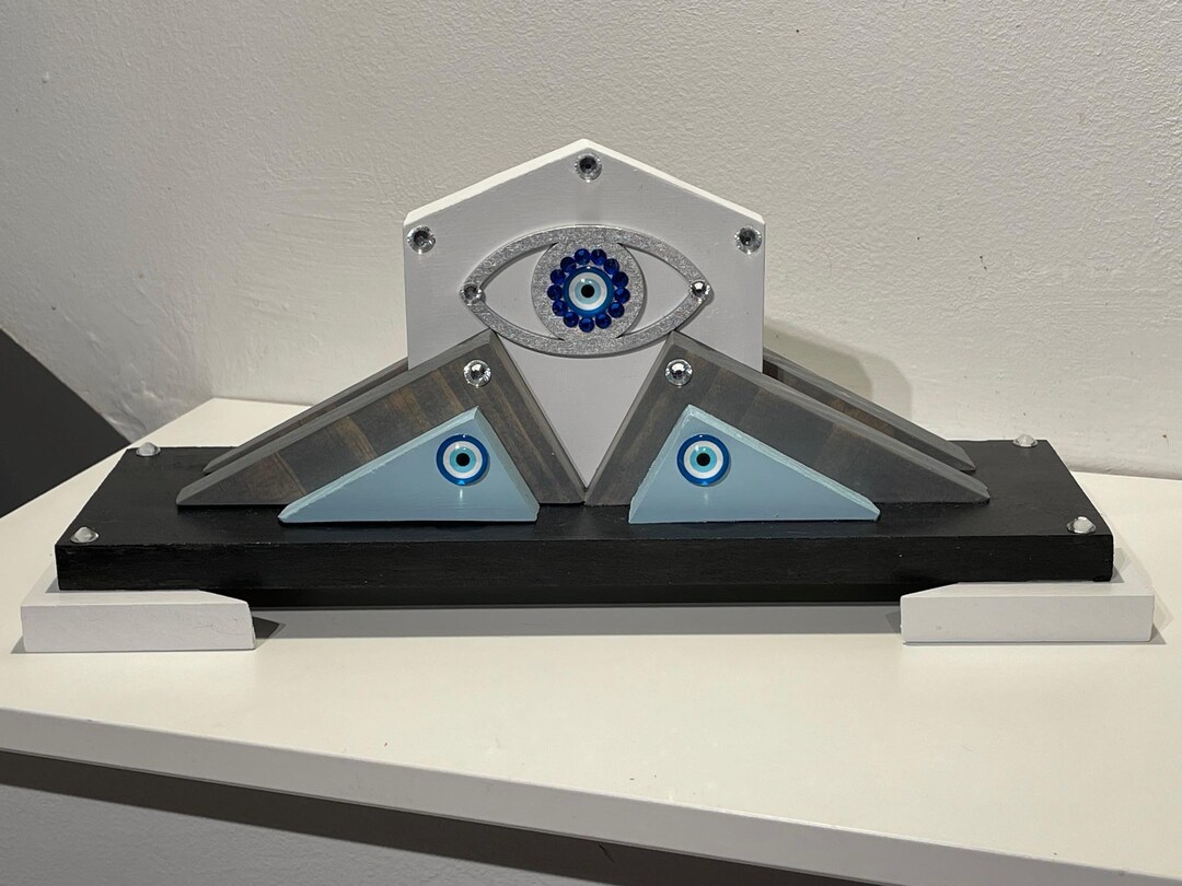 Handcrafted Wood Evil Eye Sculpture. by Mark Jeffrey - Etsy