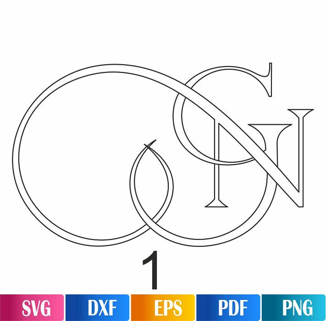 Letter Monogram Images, Interlocking Fonts, Custom Letter Logo Design ...