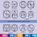 Wedding Letter Monogram, Wedding Monogram, Two Letters Monogram, Two ...