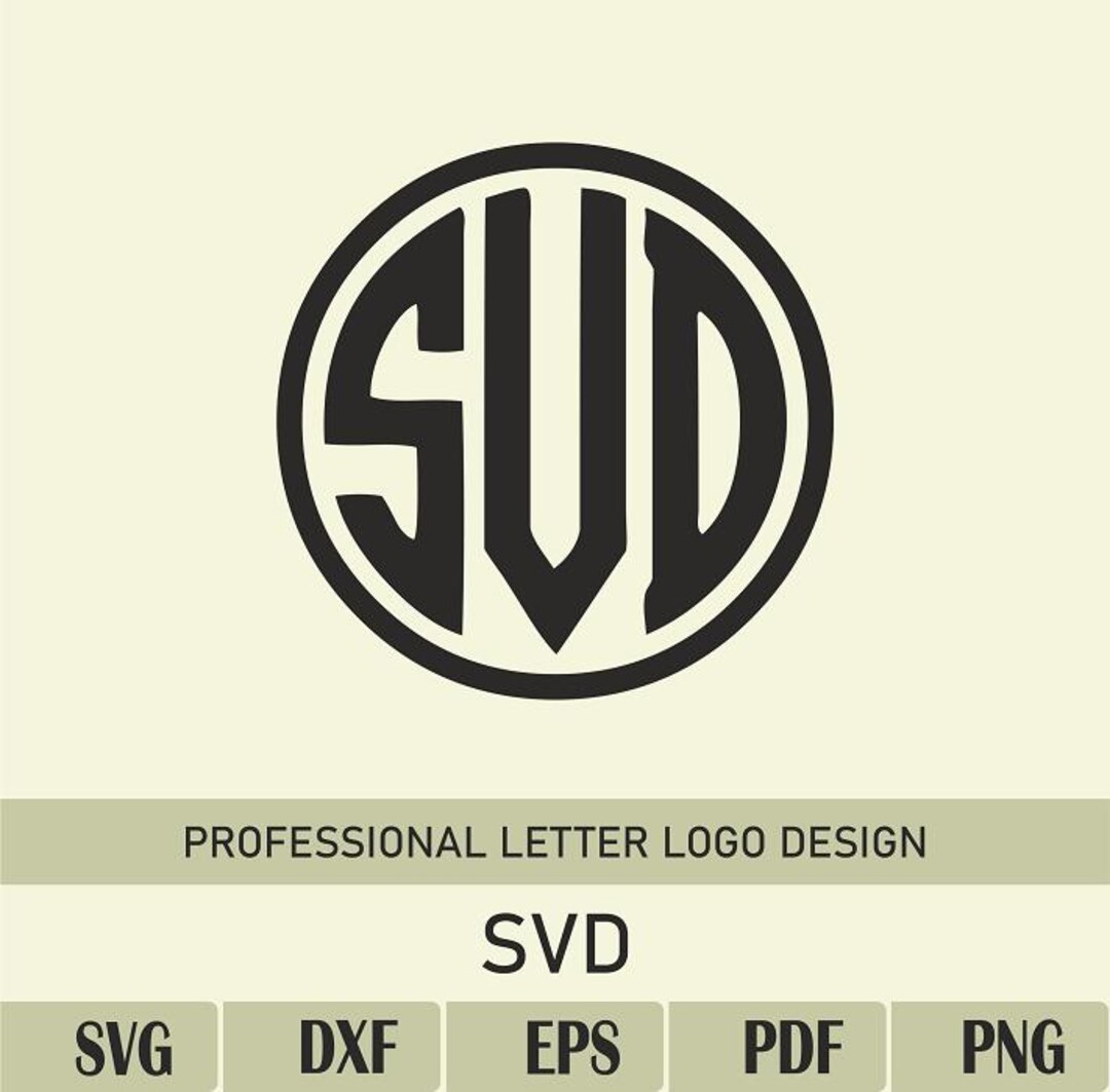 Three Letters Monogram Logo, Editable Logo, Personalized Logo, Company ...