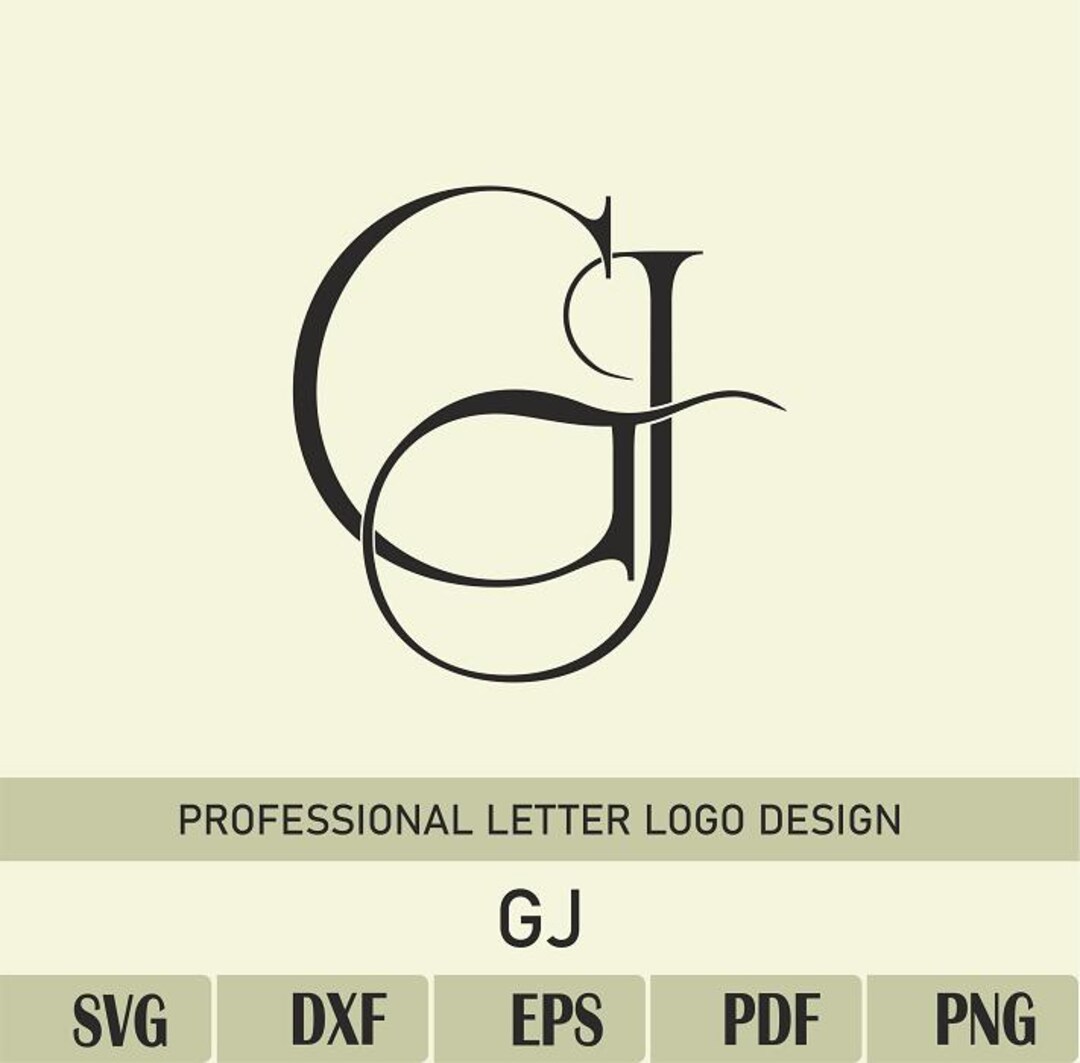 Personalized Monogram Design, Custom Initials Logo, Elegant Digital Art ...