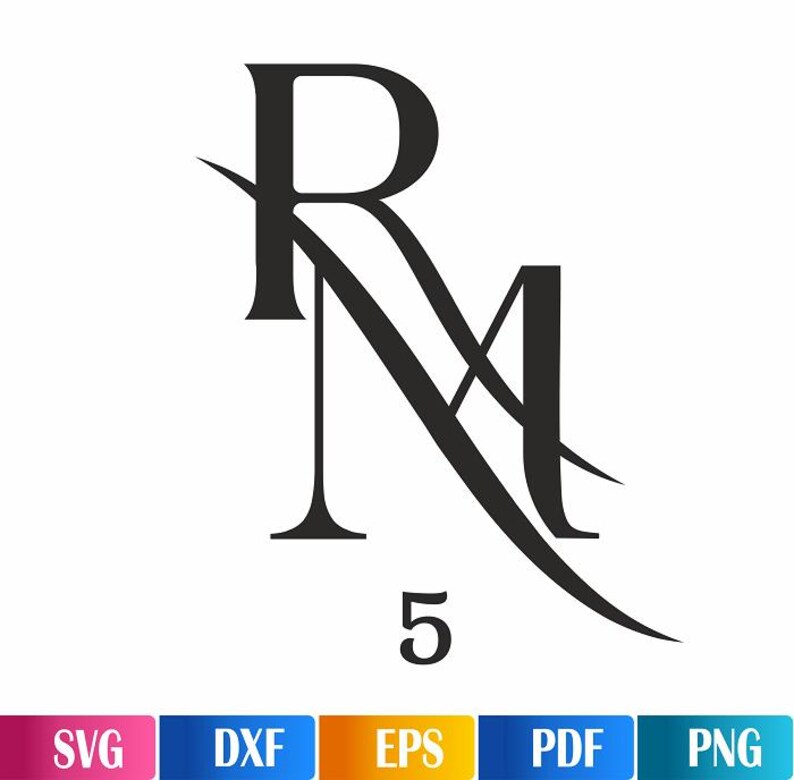 Wedding Monogram, Wedding Letter Monogram, Two Letters Monogram, Two ...