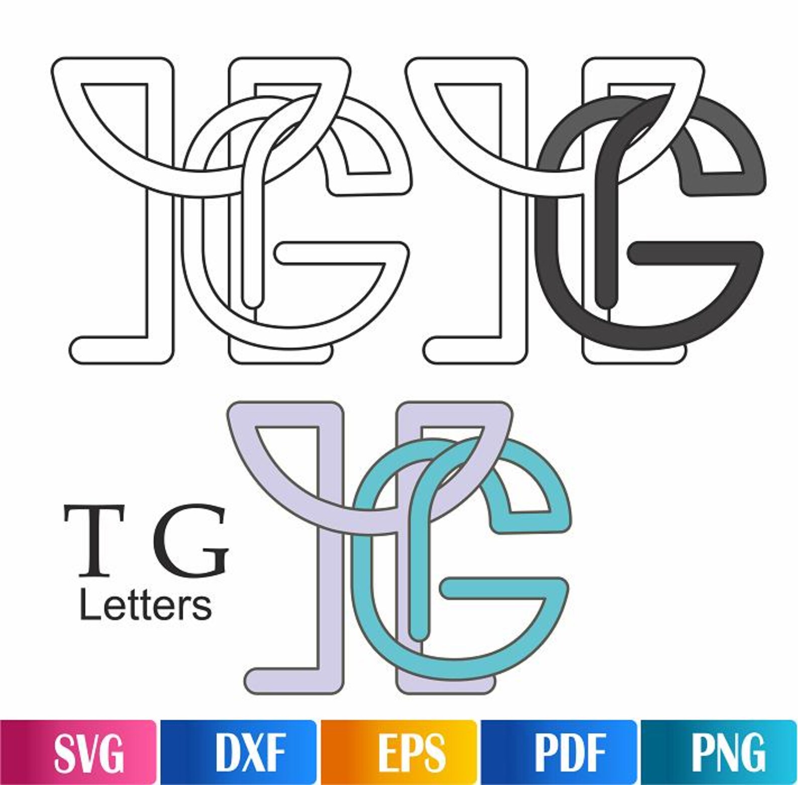 26 Letter Monogram Images, Interlocking Fonts, Herrington Design ...