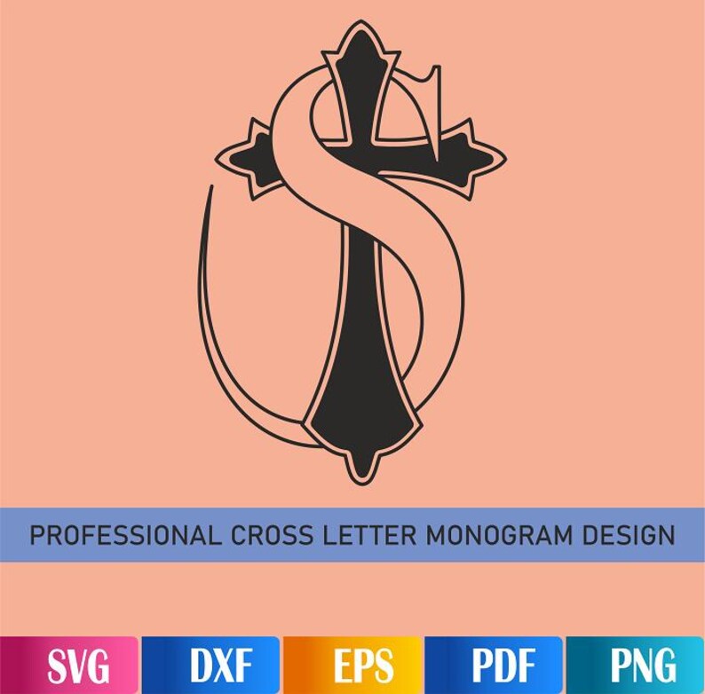Cross Letter Logo Svg, Personalized Letter Logo, Minimalist Logo ...