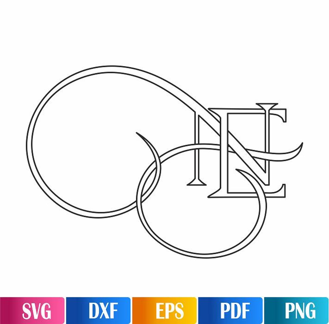 Letter Monogram Images, Interlocking Fonts, Custom Letter Logo Design ...