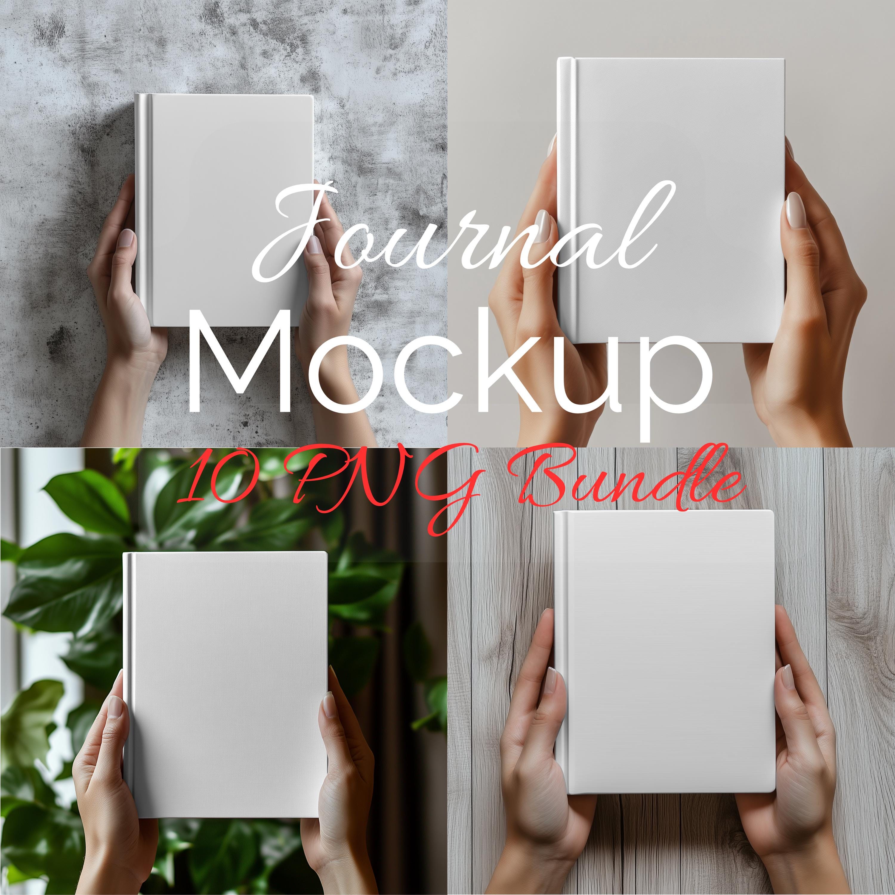 Hardcover Journal Mockup, 10 Bundle, Printify Ruled Line Journal Matte ...