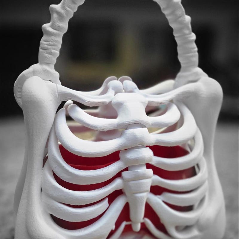 3d Printed Bone Bag - Etsy