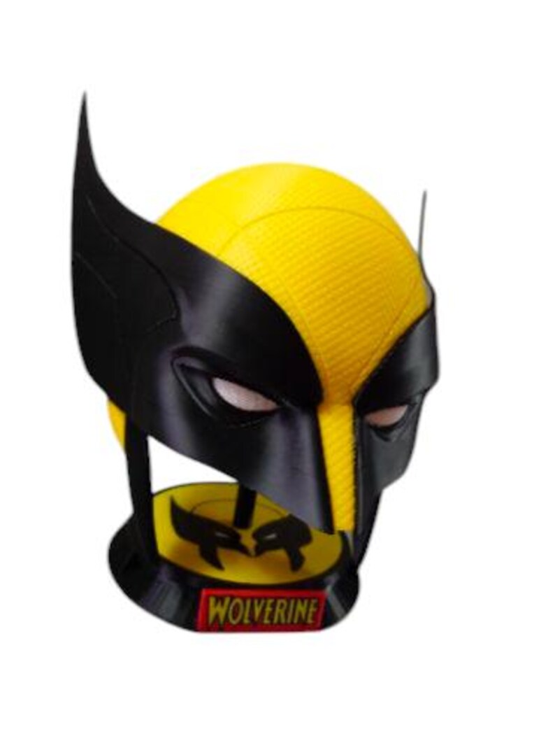 3D Printed Wearable Wolverine Helmet and Stand. - Etsy