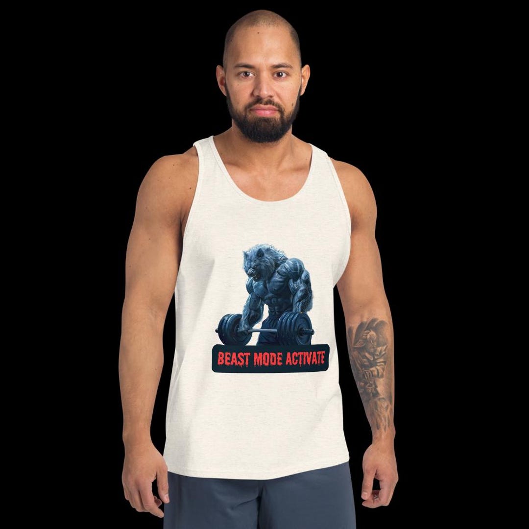Beast Mode Activate Werewolf Tank Top Halloween Fitness Apparel Limited ...