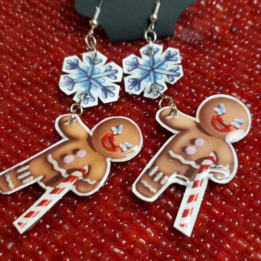 Shrek-inspired Gingerbread Man Hanging by A Snowflake Original ...