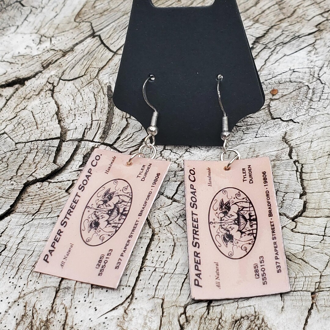 FIGHT CLUB Tyler Durden Soap Company Business Card Wooden Dangle ...