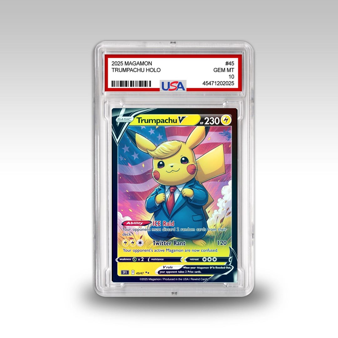 Custom Donald Trump Pokemon Card – “trumpachu” – MAGA Inspired Gift - Etsy
