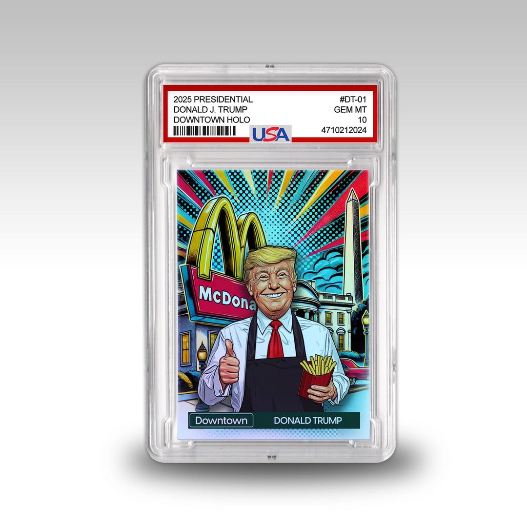 Donald Trump Downtown Trading Card: Political Satire Art - Etsy