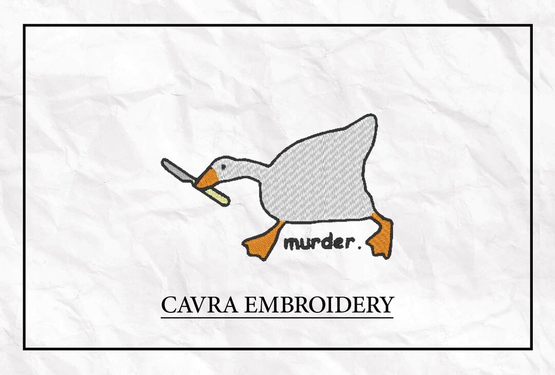 Murder Goose Embroidery Design - Etsy