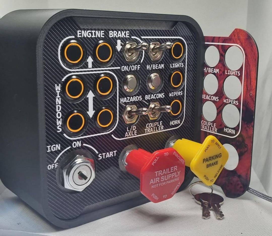 Simboxx Truck Simulator Button Box: 28 Function, Rgbic Backlit ...