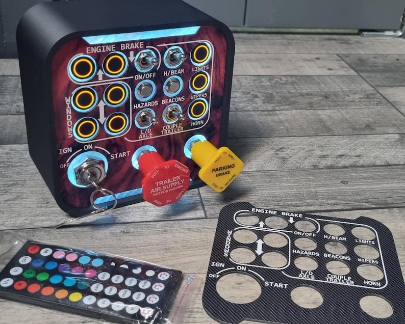 Simboxx Truck Simulator Button Box: 28 Function, Rgbic Backlit ...