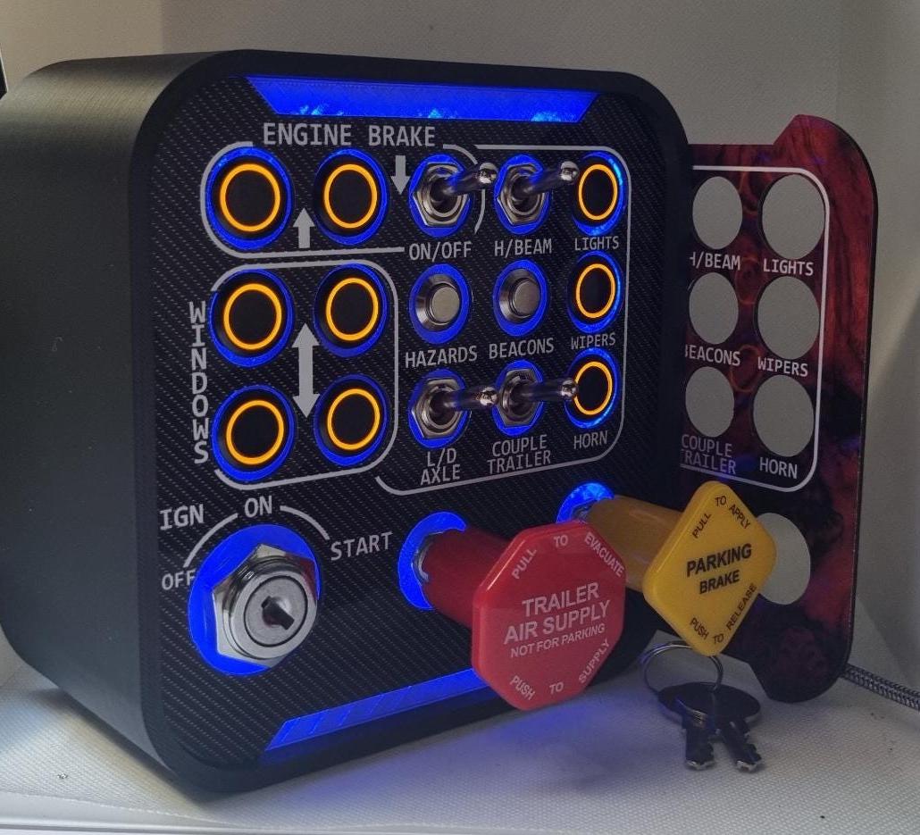 Simboxx Truck Simulator Button Box: 28 Function, Rgbic Backlit ...