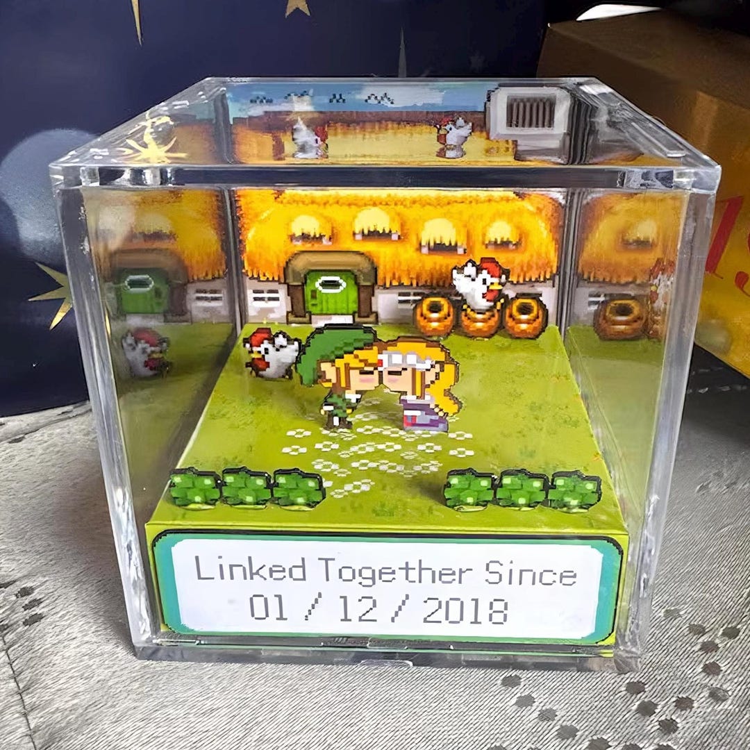 3D Cube Diorama the Legend of Zelda Anniversary the Minish Cap - Love ...