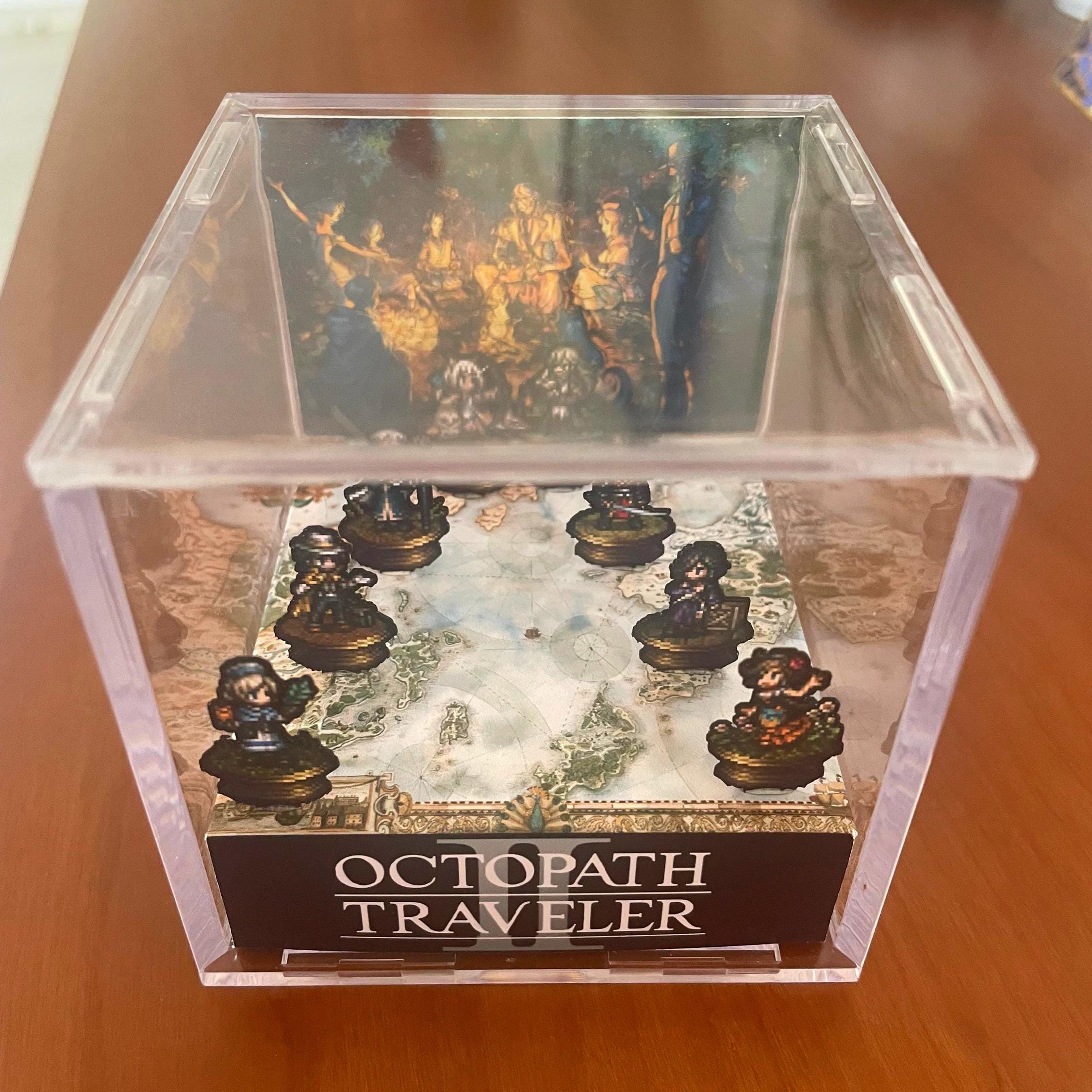 Octopath Traveler 2, World Map With All Playable Characters 3D Diorama ...