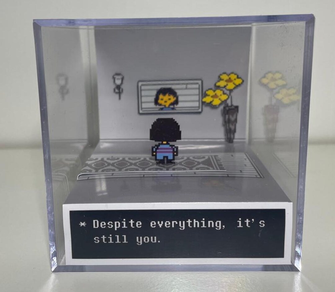 UNDERTALE 3D Cube Diorama Despite Everything, It's Still You It's You ...