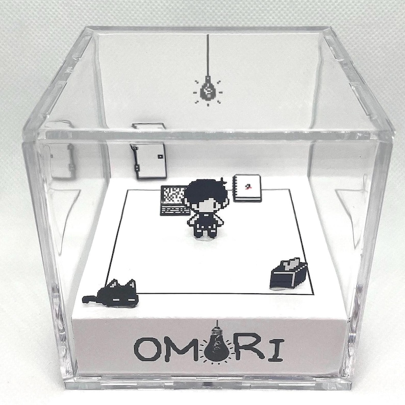 OMORI 3D Cube Diorama - Welcome to White Space | MEWO Shadowbox ...