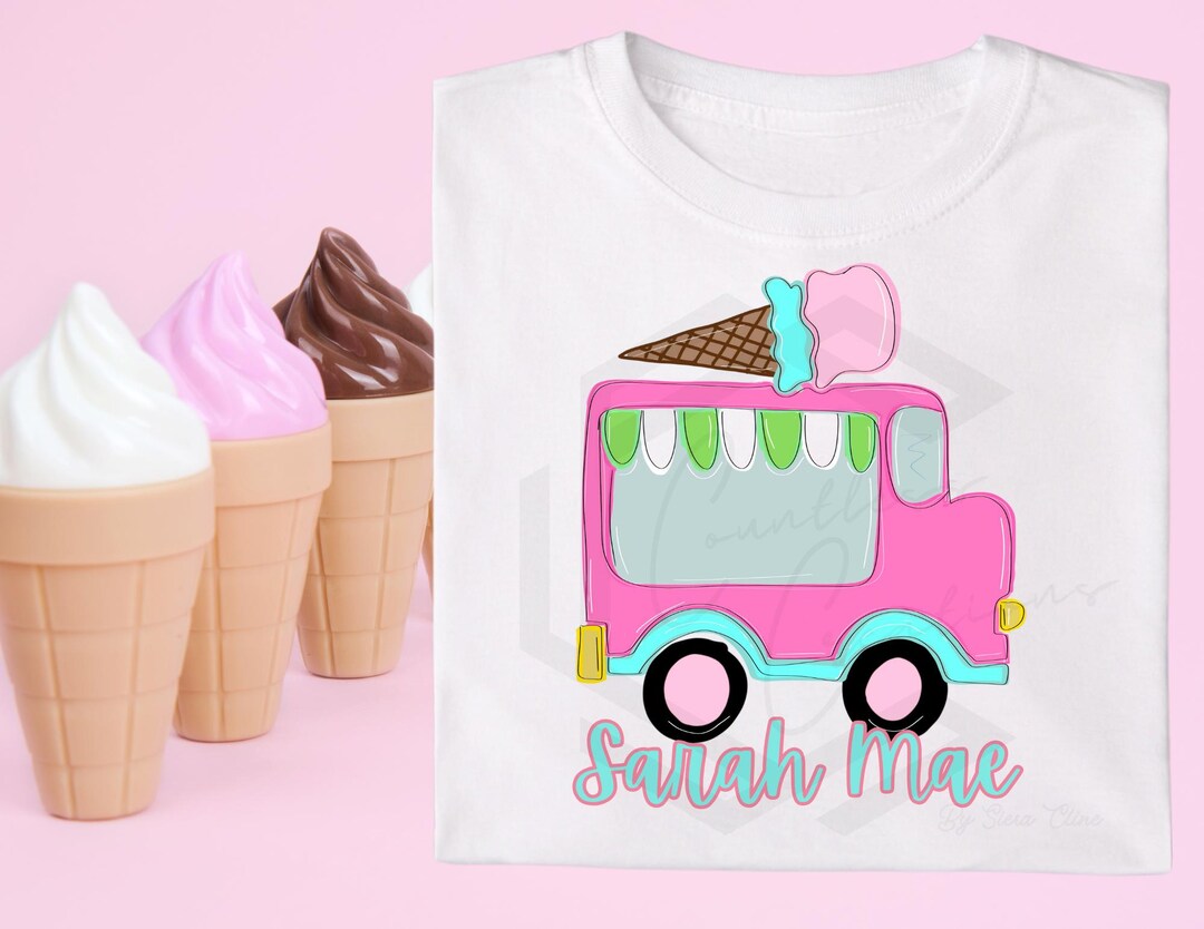 Sweet Ride - Personalized Ice Cream Truck Digital Download - Etsy