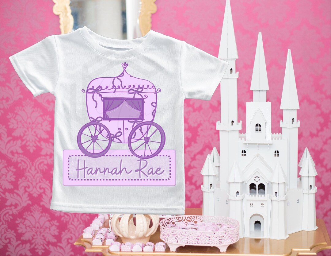 Personalized Princess Carriage Digital Download | Hand-drawn Purple ...