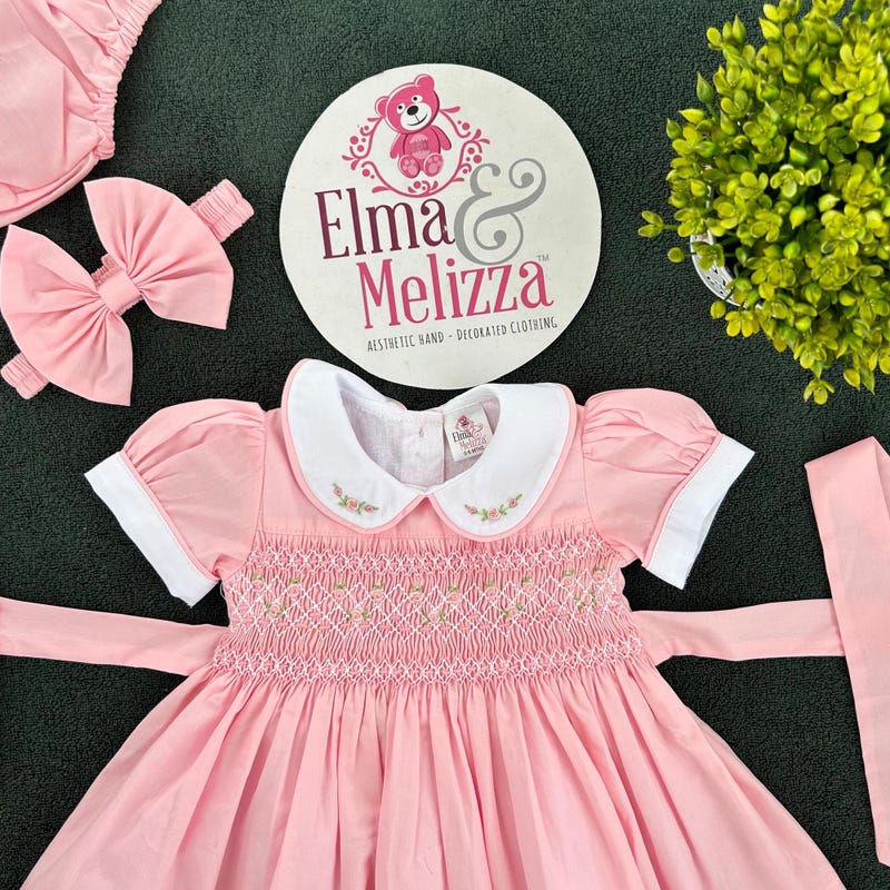 Hand Smocked Cotton Dress - Etsy