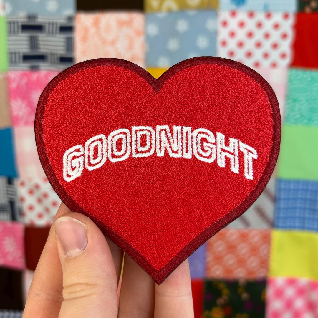 Pittsburgh Heart Patch - Goodnight - Iron on Embroidered Patches - Etsy